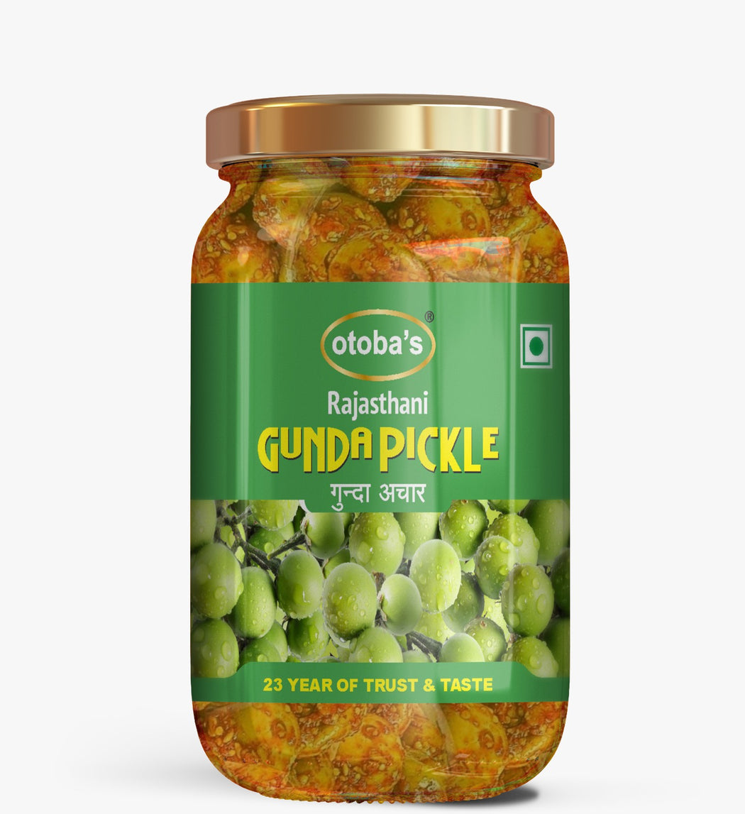 Rajasthani seedless stuffed Gunda Pickle 400g. – Otoba's food